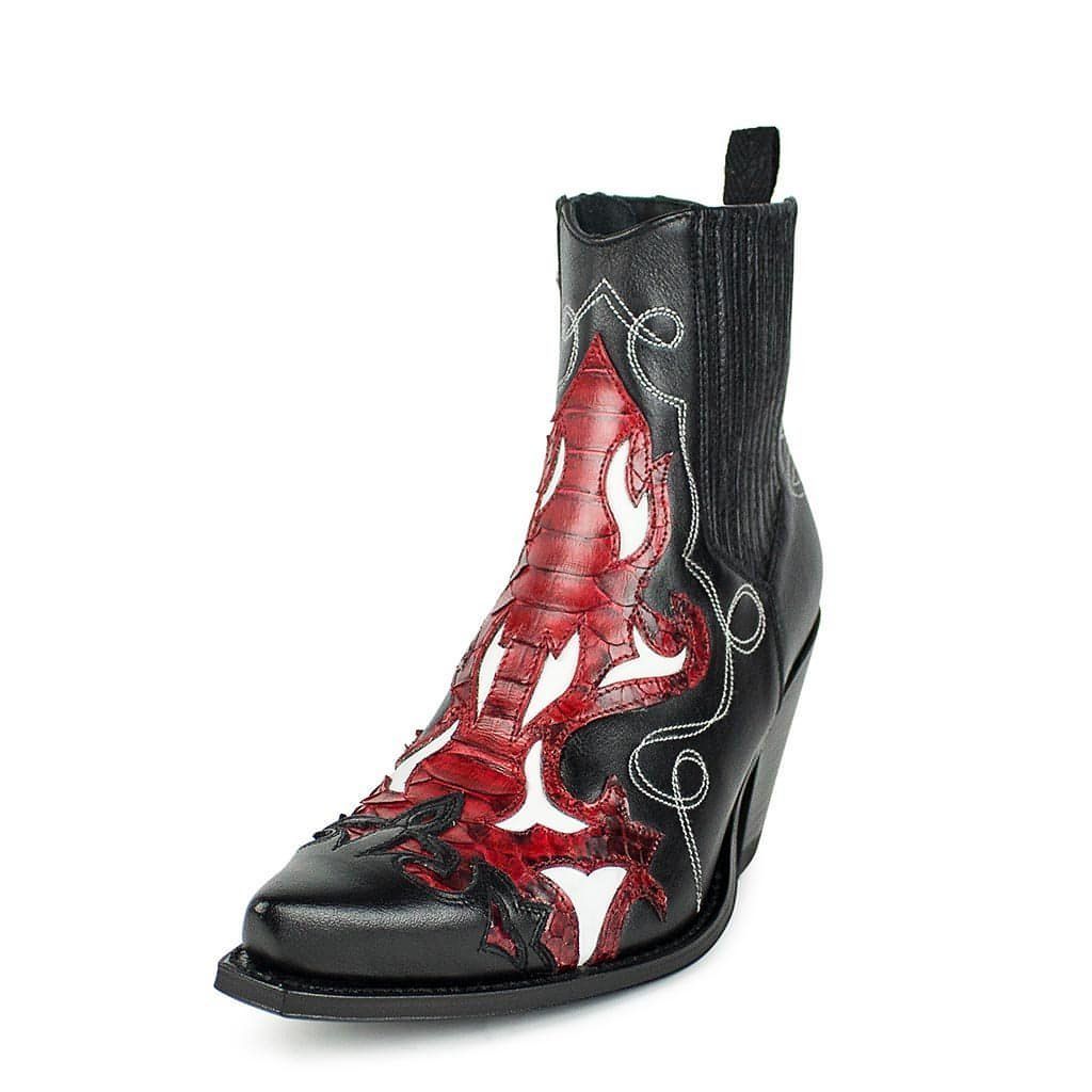 16409 Gorca Black Pythón Red - SHOP-BOOTS